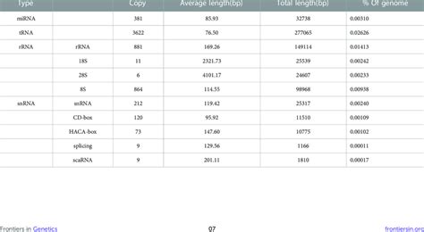 Non Coding Rna Annotation In The Genome Of C Alburnus Download