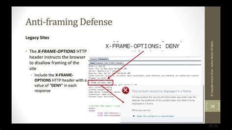 configure x frame options iis