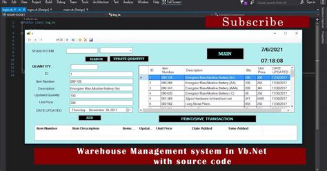 warehouse management system in vb with full source code free