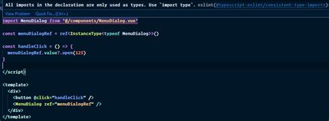 vue s imports conflicting with typescript eslint consistent type
