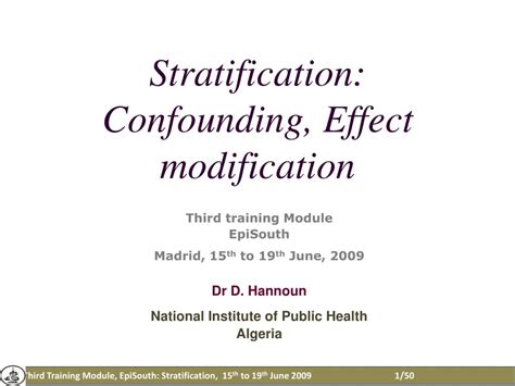Ppt Stratification Confounding Effect Modification Powerpoint