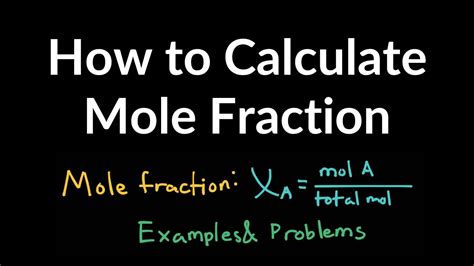 How To Calculate Mole Fraction The Tech Edvocate