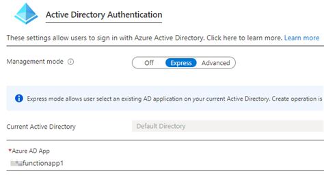 authentication azure function with azure active directory aad failed