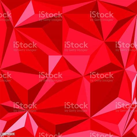 Latar Belakang Abstrak Merah Segitiga Latar Belakang Mosaik Poligonal