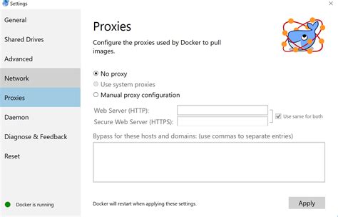 docker pull behind enterprise proxy docker for windows running on