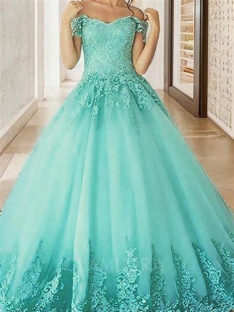 Ball Gown Princess Opulent Off The Shoulder Sleeveless Floor Length