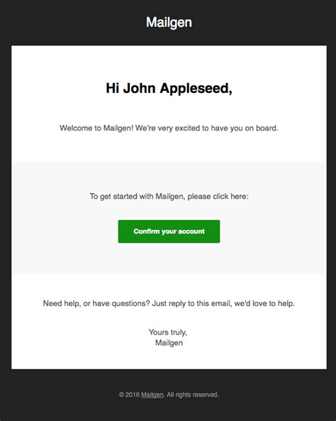 github eladnava mailgen a node js package that
