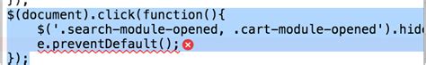 jquery how to debug uncaught referenceerror e is not defined