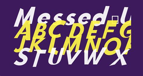messed up free font what font is