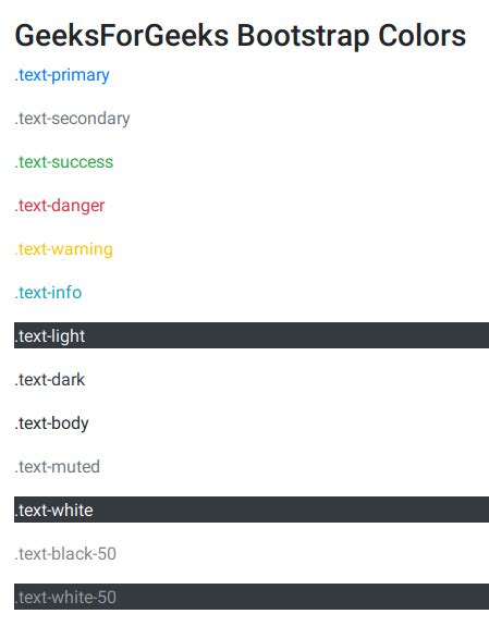 colors and gradients in bootstrap with examples