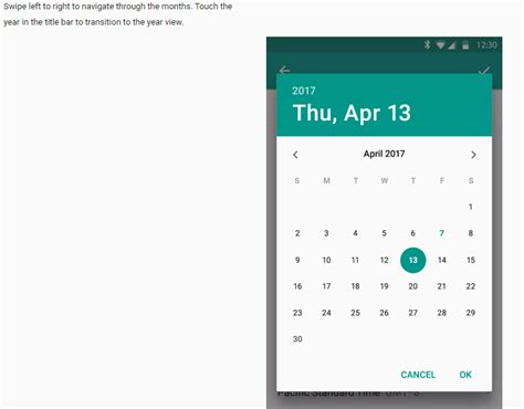 material design date picker