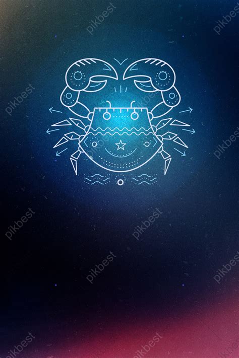 Cancer Zodiac Dark Blue Starry Sky Background Backgrounds Psd Free