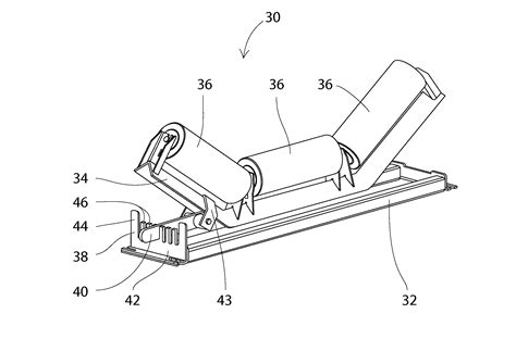 Patent Us7967129 Conveyor Belt Training Idler With A Locking