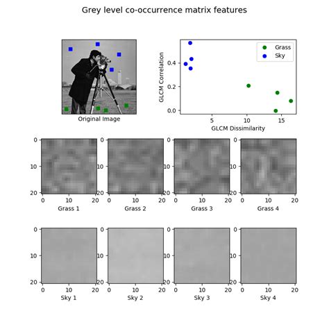 glcm texture features — skimage v0 13 1 docs