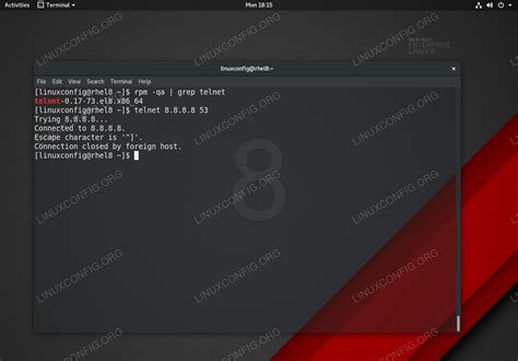 how to install telnet command in rhel 8 centos 8 linux tutorials