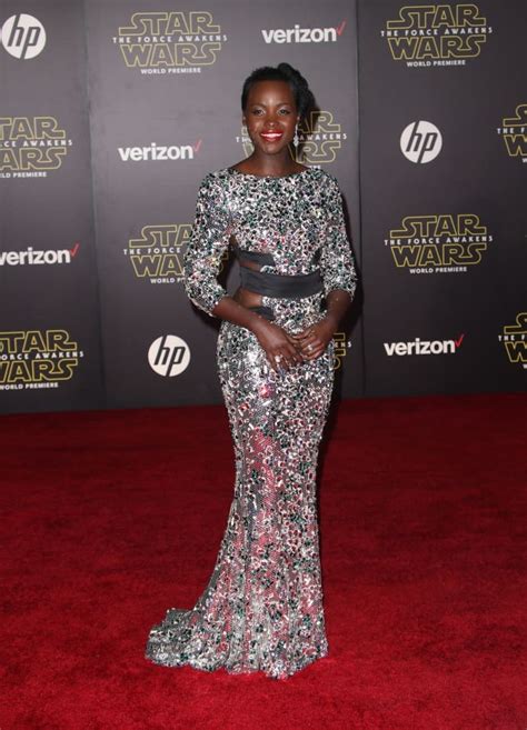 Lupita Nyongo Gaudy In Alexandre Vauthier Couture Gown