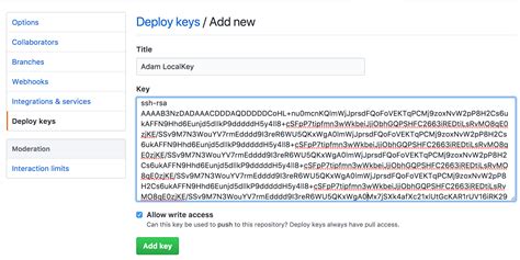 github 設定 ssh deploy key 流程教學 關於網路那些事