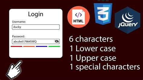password strength checker jquery youtube