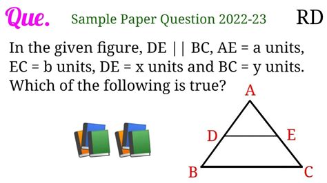 In The Given Figure De Bc Ae A Units Ec B Units De X Units And Bc