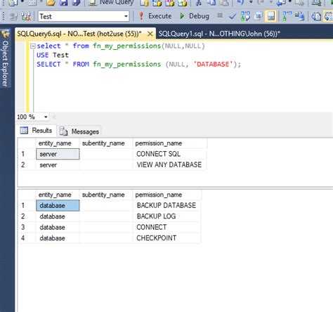 sql server what would be the right permission to allow everything