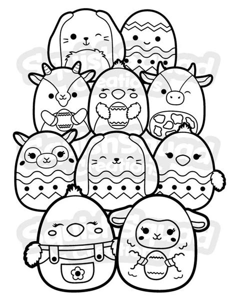 Squishmallow Happy Malloween Coloring Page Printable Coloring Page