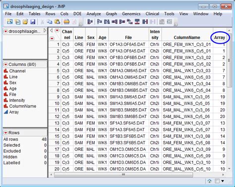 create array index