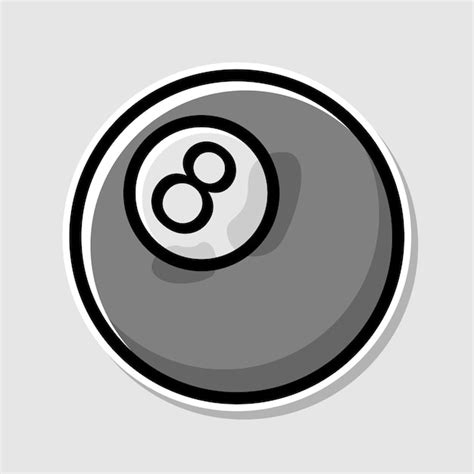 Premium Vector Billiard Ball Cartoon Design