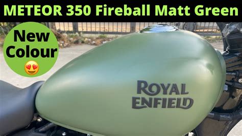 Royal Enfield Meteor 350 Fireball Matt Green Full Review In Hindi New