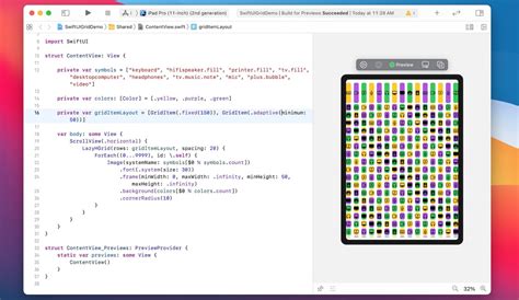 swiftui collection view lazyvgrid and lazyhgrid