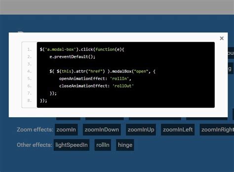 css3 animated modal plugin with jquery and css3 modalbox free