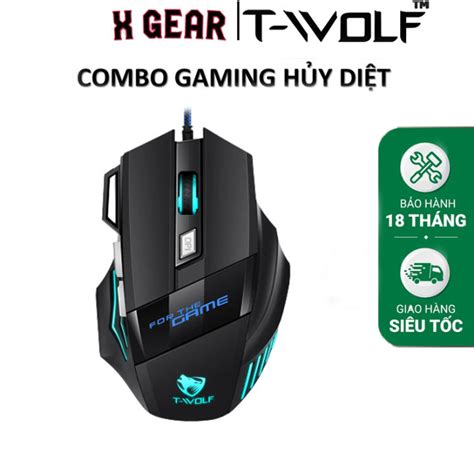 Chuột Máy Tính Gaming T Wolf M1 Chuột Gaming Chơi Game Hiệu Năng Cao