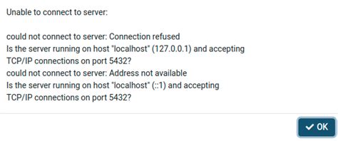 postgresql docker cannot connect to posgres from pgadmin stack