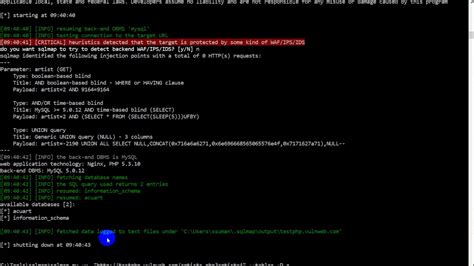 in detail sqlmap tutorial for beginners youtube