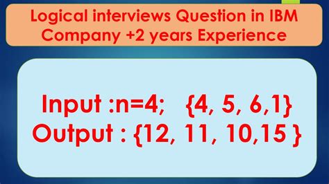 logical question in java interview youtube