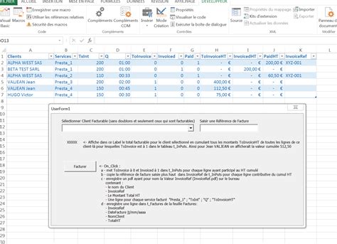 combobox qui filtre une colonne de tableau nommé à une