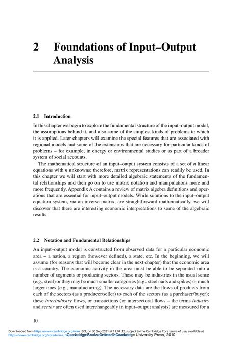 07 2 Foundations Of Input Output Analysis 2 Introduction In