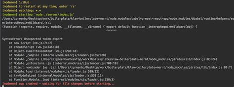 reactjs unexpected token export when converting from babel 6 to babel