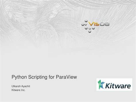 ppt python scripting for paraview powerpoint