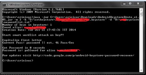 how to handle a lost keystore password in android stack overflow
