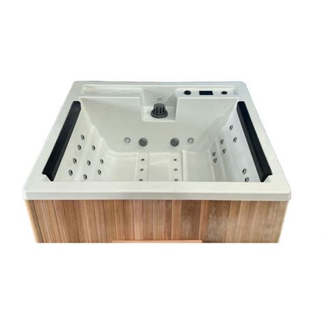 Recessed Hot Tub Premium Exclusive Wifi Urban Cedar Hot Tubs And