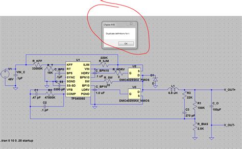 tina spice tps40060 tps40060 pspice model issues simulation