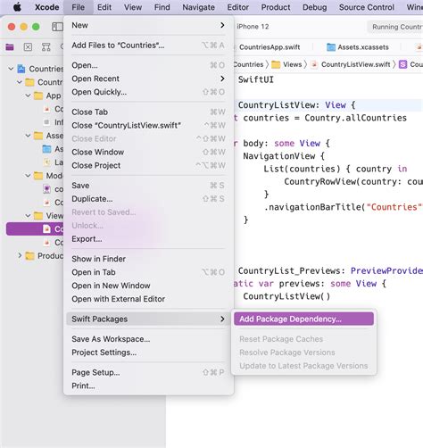 adding external libraries to ios projects with the swift package
