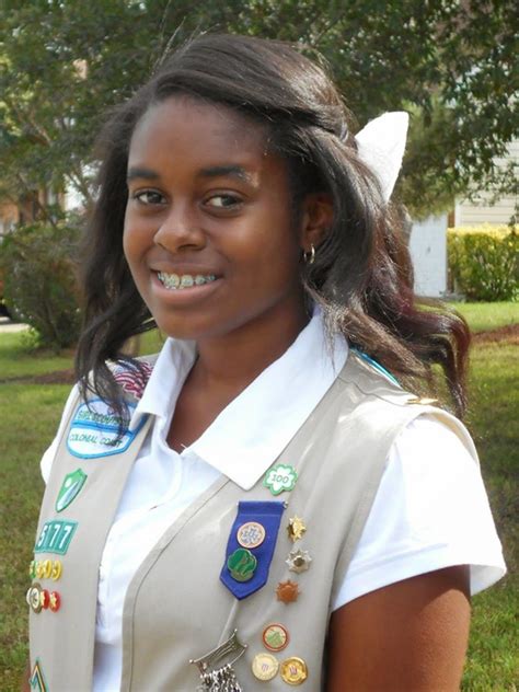 Girl Scout Ambassador Isabel From Chesapeake Has Earned The Girl Scout