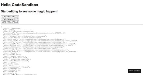 react codesandbox