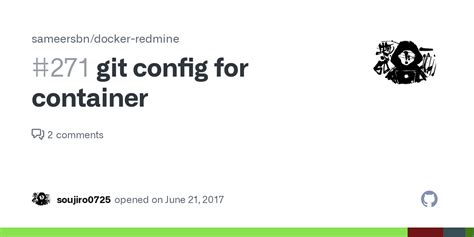 git config for container · issue 271 · sameersbn docker redmine · github