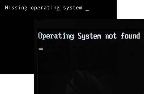 missing operating system not found error in windows 10