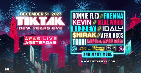 Tiktak New Years Eve Amsterdam At Afas Live Amsterdam