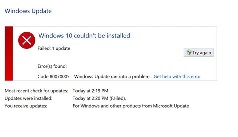 Error 0x80070005 In Windows Guide To Solving Access Denied Problem