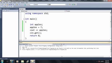 lesson 3 variables part 1 declaring variables beginning