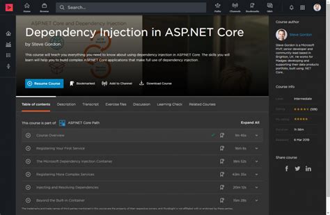 asp core dependency injection what is the iserviceprovider and how